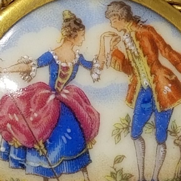 Limoges | Jewelry | Vintage Porcelain Limoges Brooch | Poshmark